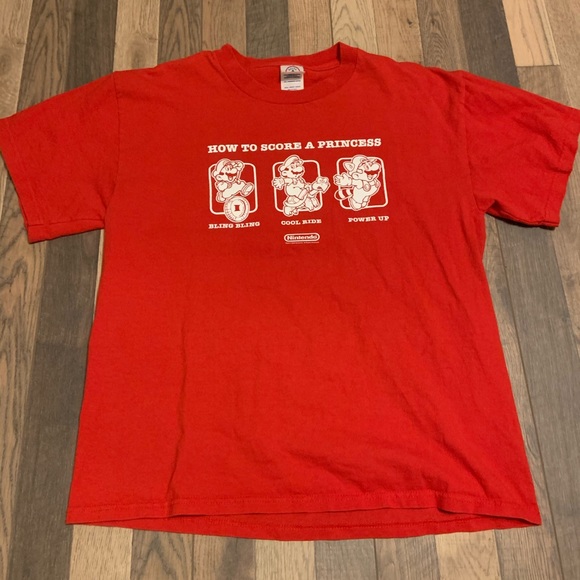Nintendo | Shirts | Nintendo Y2k Mario Shirt M | Poshmark